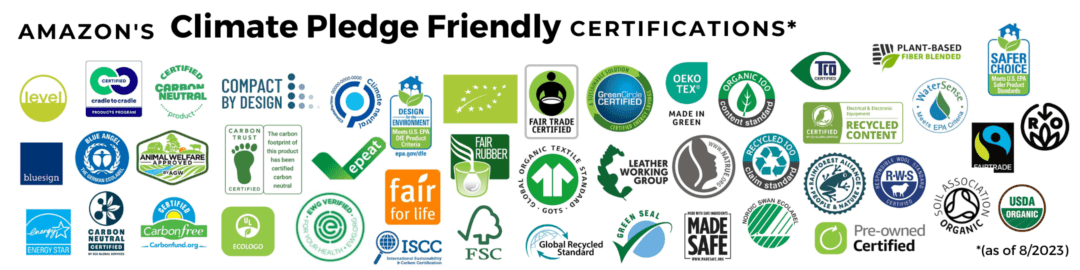 Get the Amazon Climate Pledge Friendly Badge